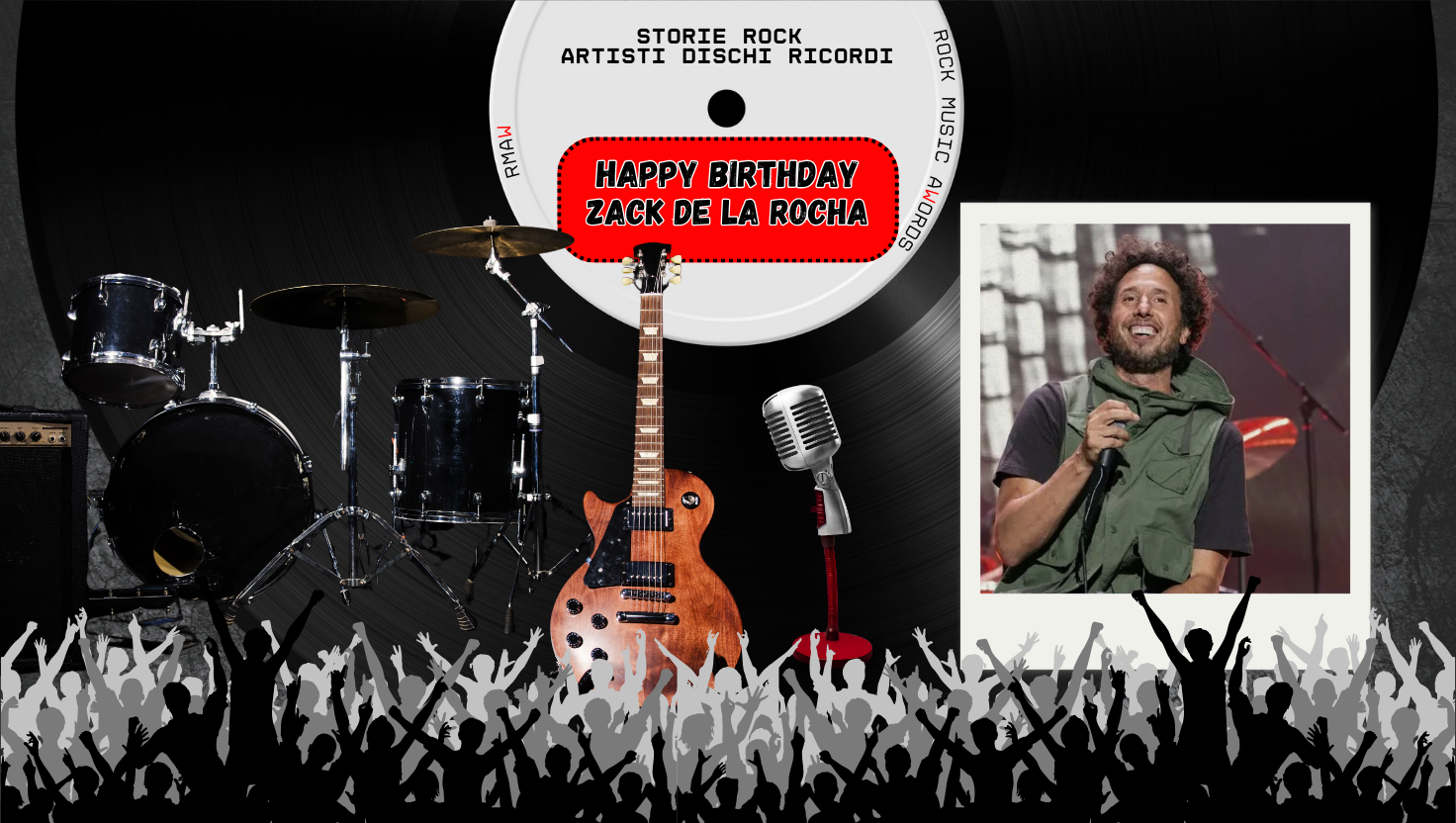HBD Zack de la Rocha: la voce dei RATM – Rock Music aWords Merch